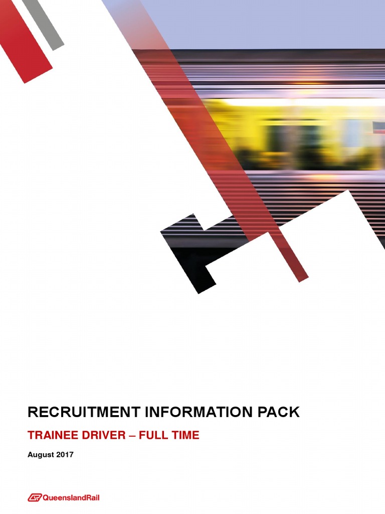 Trainee Driver Information Pack | PDF | Recruitment | Competence (Human ...