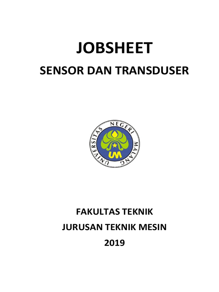 Jobsheet Sensor Dan Transduser | PDF