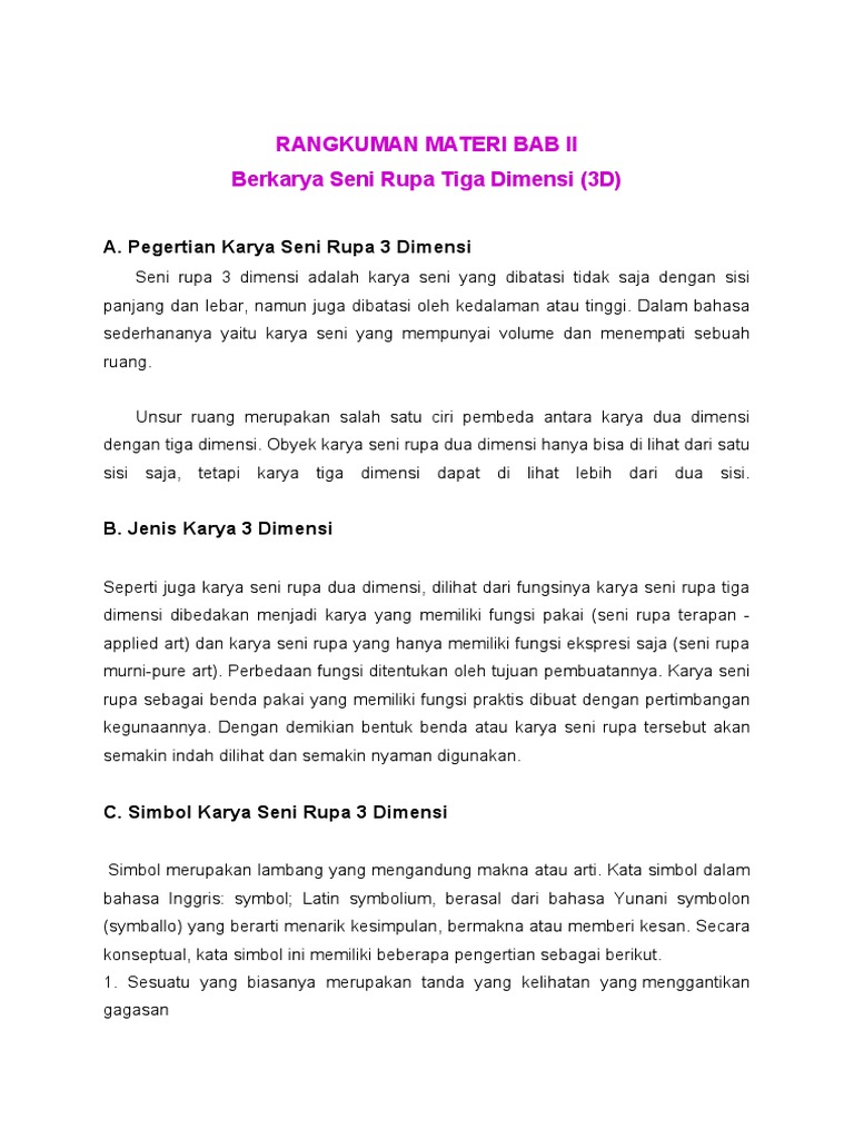 Rangkuman Materi Bab Ii | PDF
