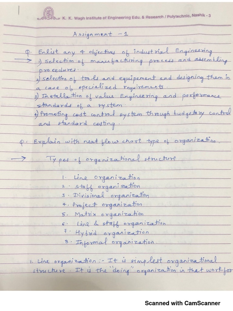 Industrial Engineering Assignment | PDF