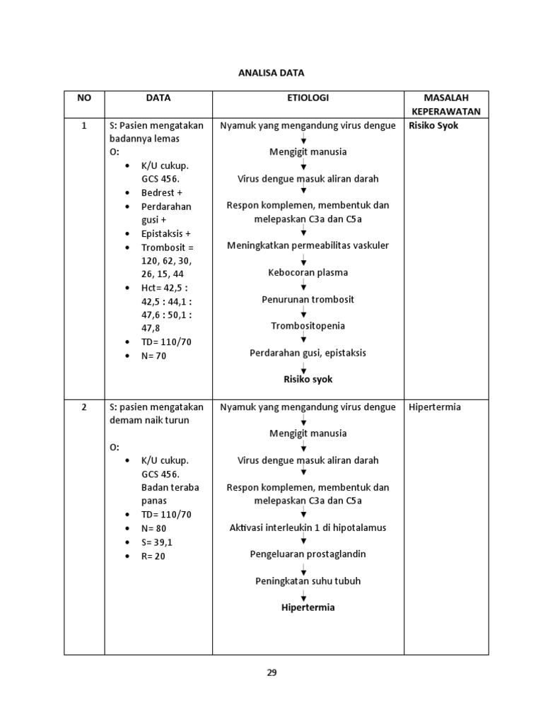 Analisa Data DHF | PDF