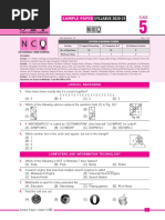 Imo Sample Paper Class-1 | PDF | Reason | Mathematics