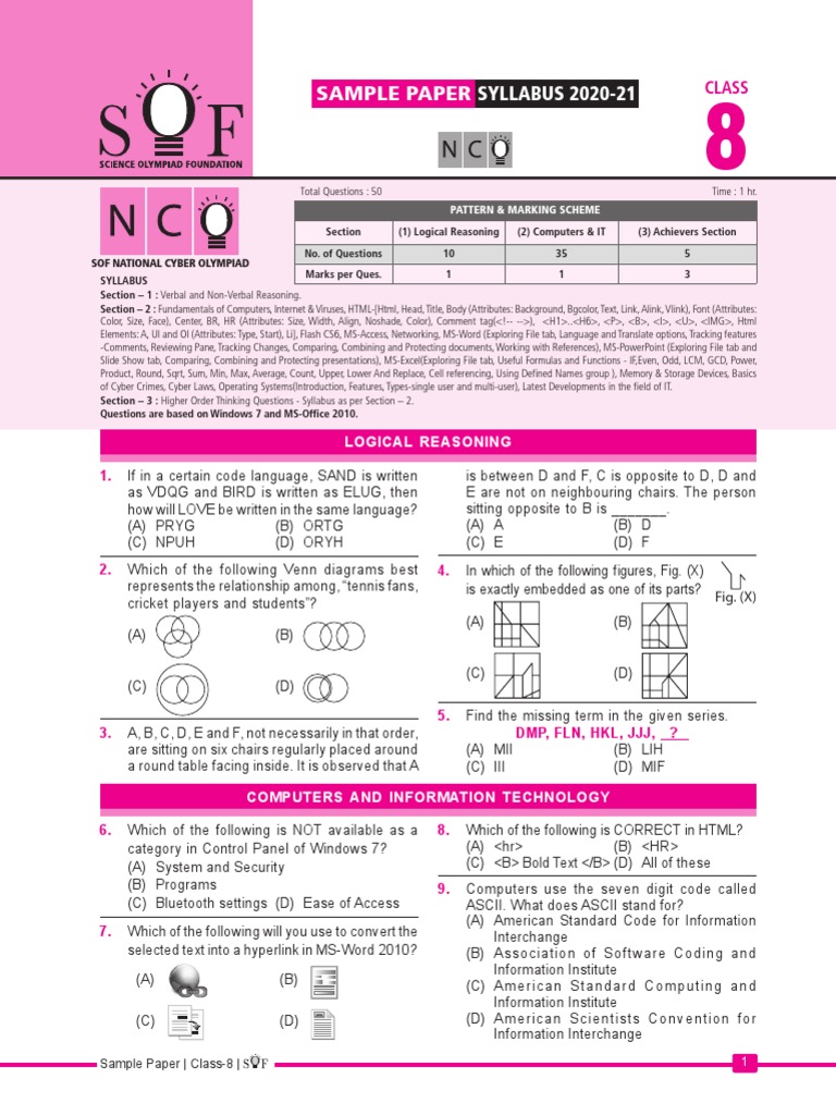 Nco Class-8 | PDF | Flash Memory | Computer Data Storage
