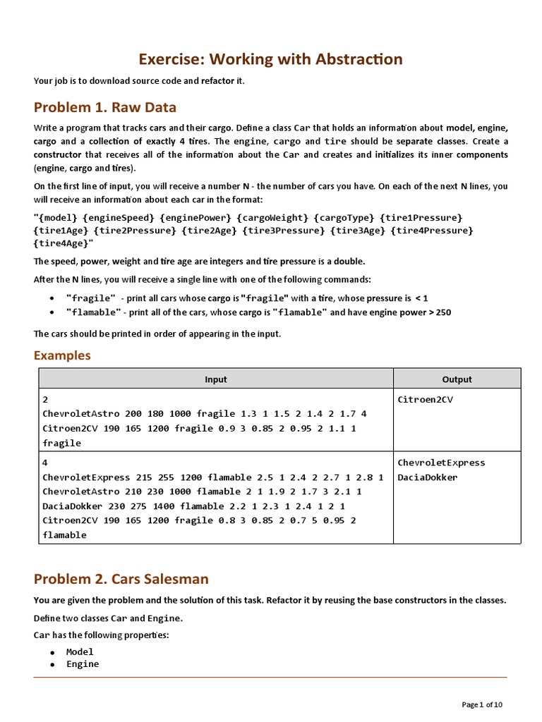 Csharp Oop Working With Abstraction Exercise Pdf Class Computer Programming Matrix