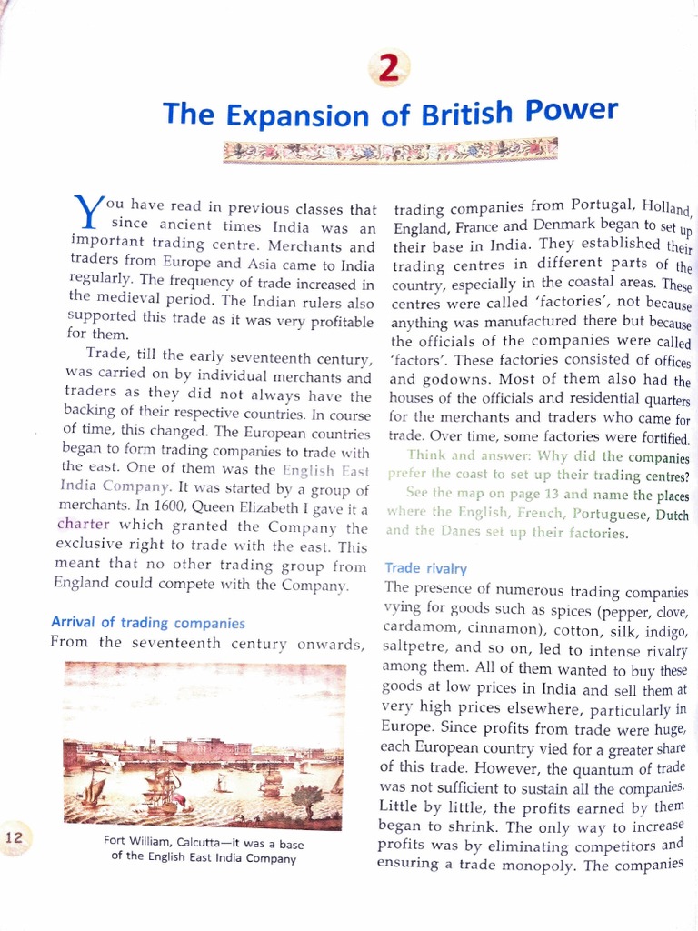 The Expansion of British Power | PDF