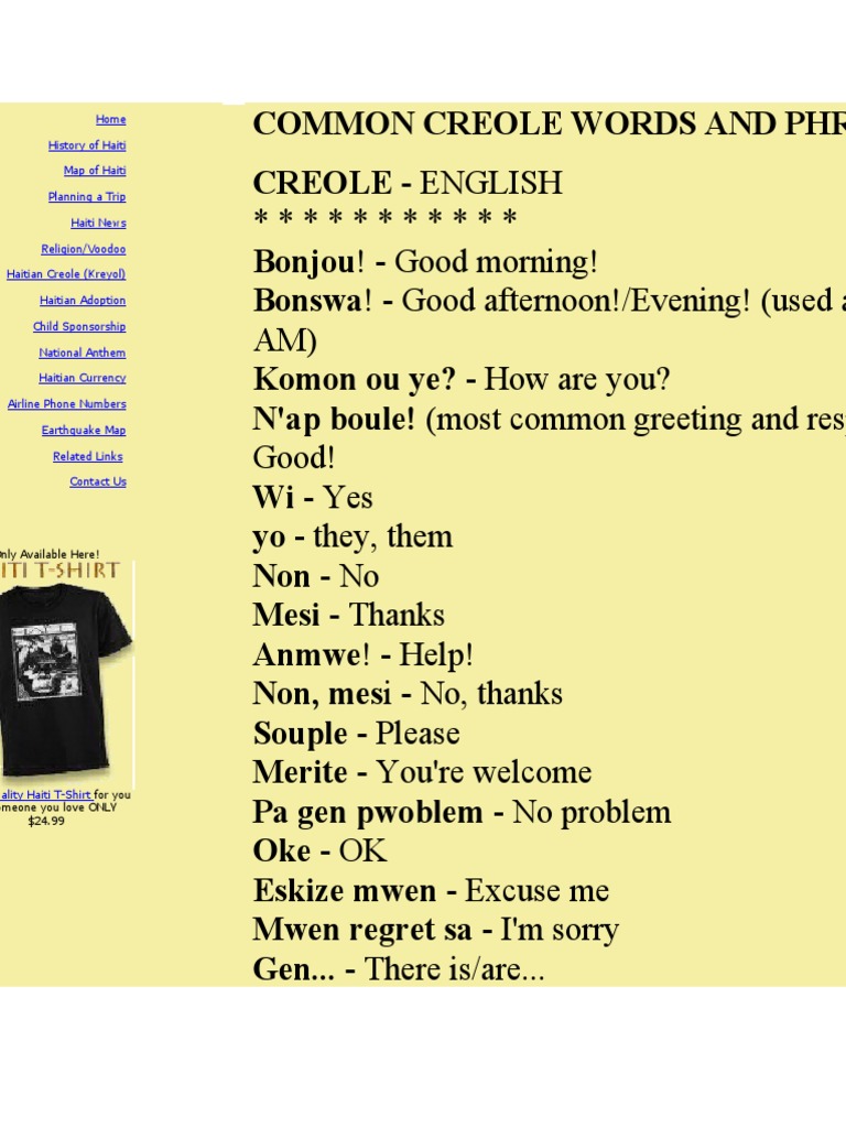 Haitian Creole Dictionaire | PDF | Linguistics | Human Communication