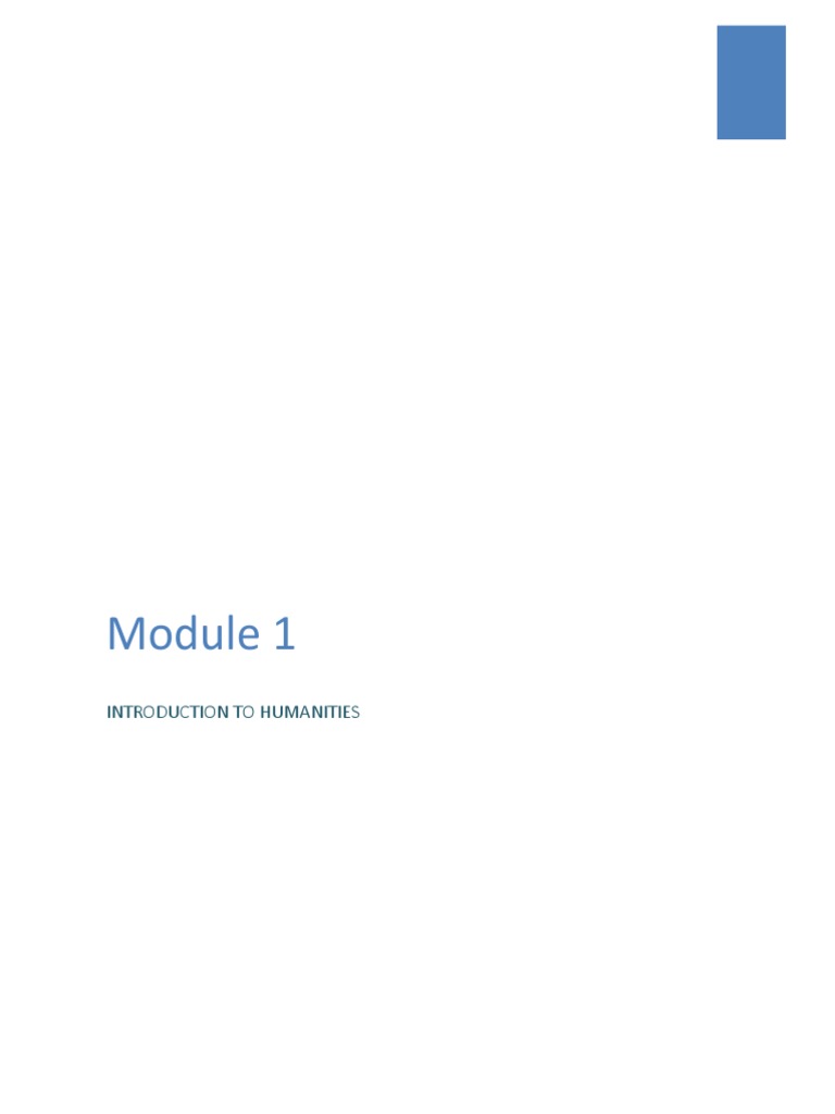 Module 1 Introduction To Humanities | PDF | Realism (Arts) | Surrealism