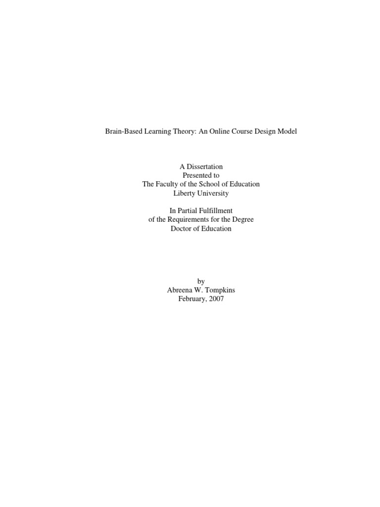 Brain-Based Learning Theory | PDF | Educational Technology | Learning ...