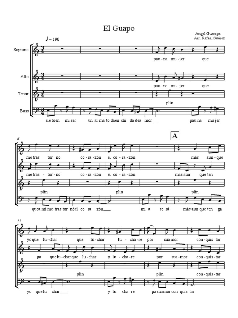 El Guapo | PDF | Elementos de la música | Canto