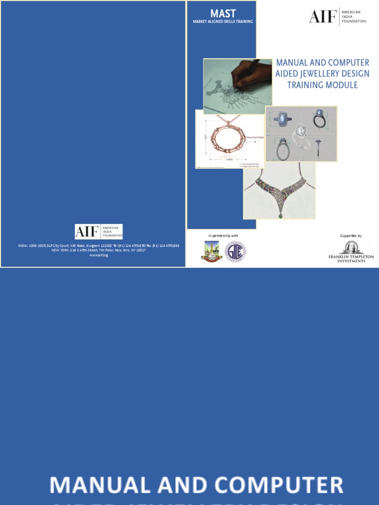 Jewellery Design Training Module Overview | PDF | 3 D Computer Graphics ...