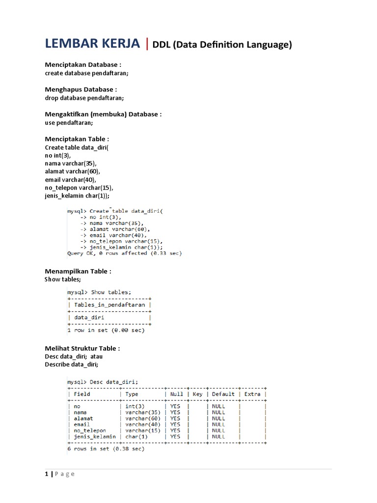 LK 05 (SQL - DDL, DML, Trigger, Procedure, Function) | PDF