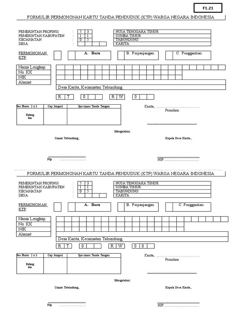 FORM F1.06, F1.21, F1.05 Fix | PDF