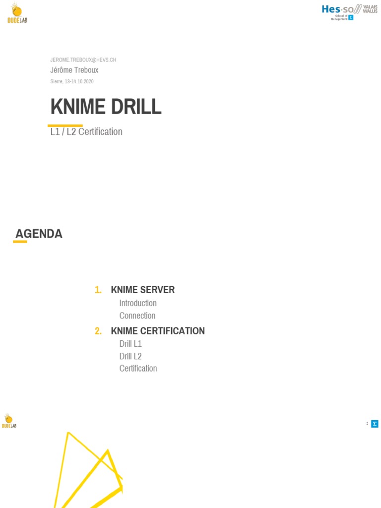 Knime Drill: L1 / L2 Certification | PDF