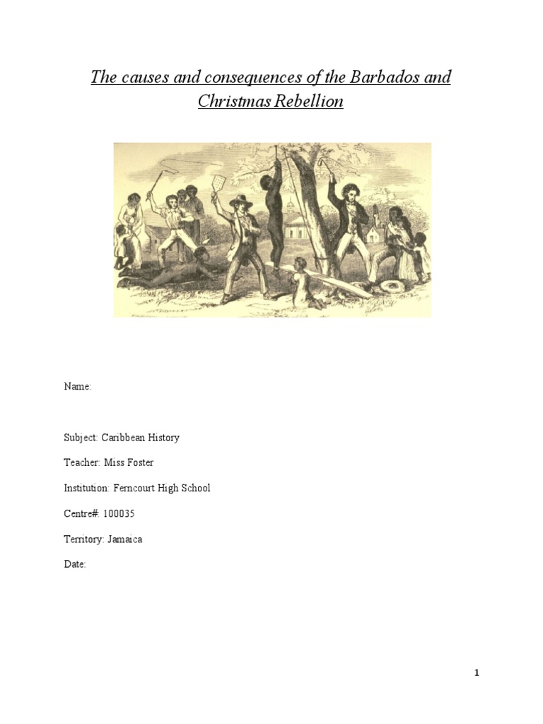 Caribbean History SBA | PDF | Slavery | Abolitionism