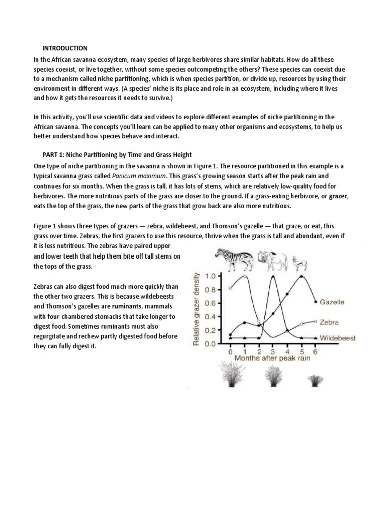 20200826072637niche Partitioning 1 | PDF | Ruminant | Ecological Niche