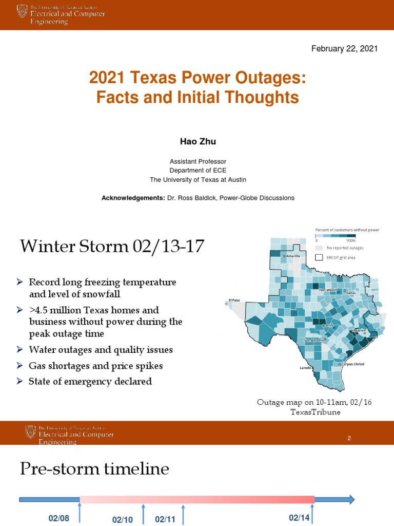 2021 Texas Power Outages: Facts and Initial Thoughts: February 22, 2021 ...