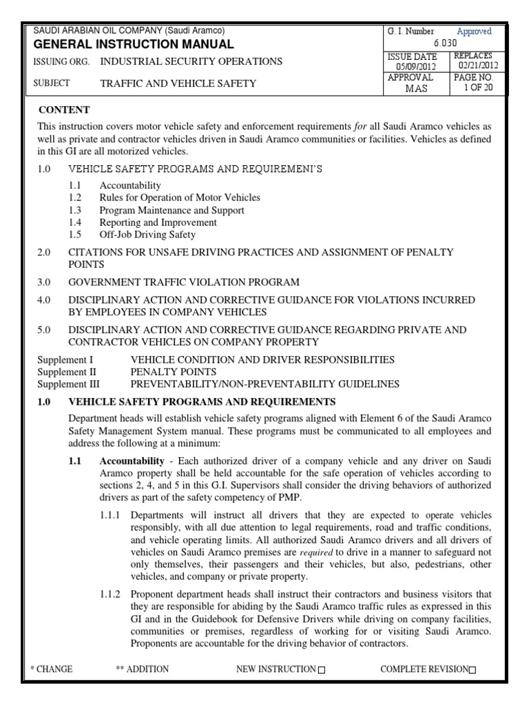 0006 - 030-Traffic and Vehicle Safety | PDF | Traffic | Driver's License