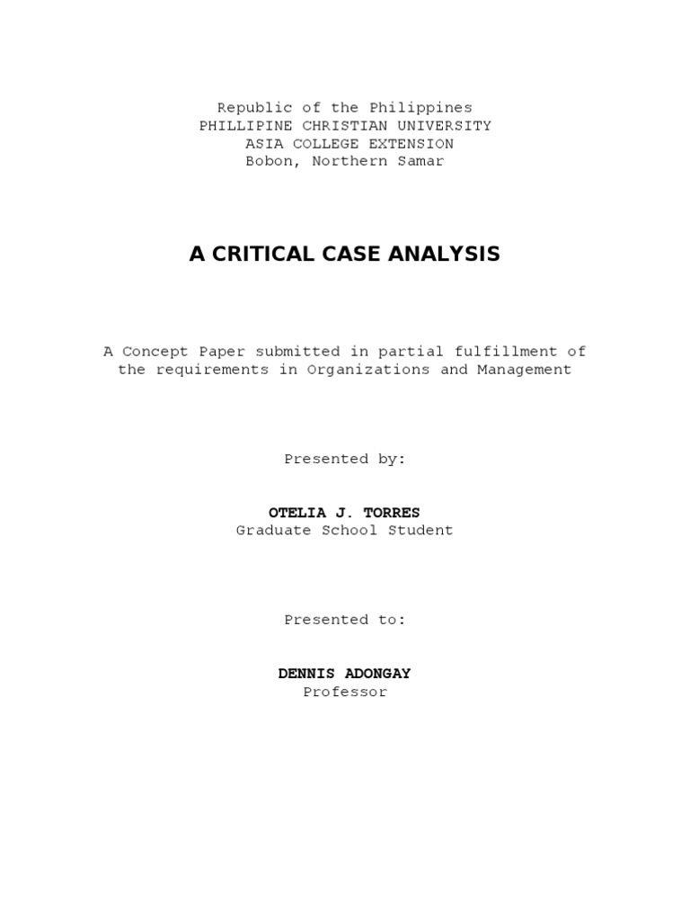 Table of Contents of Concept Paper | PDF | Business | Business