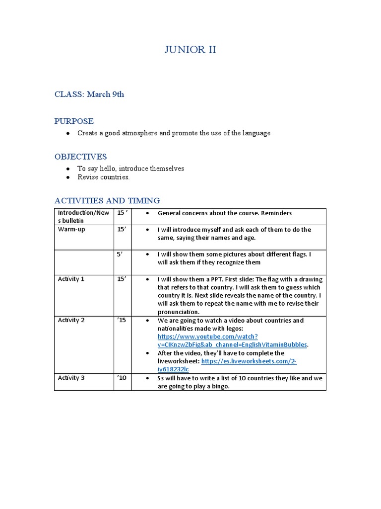 Contries and Nationalities Lesson Plan | PDF
