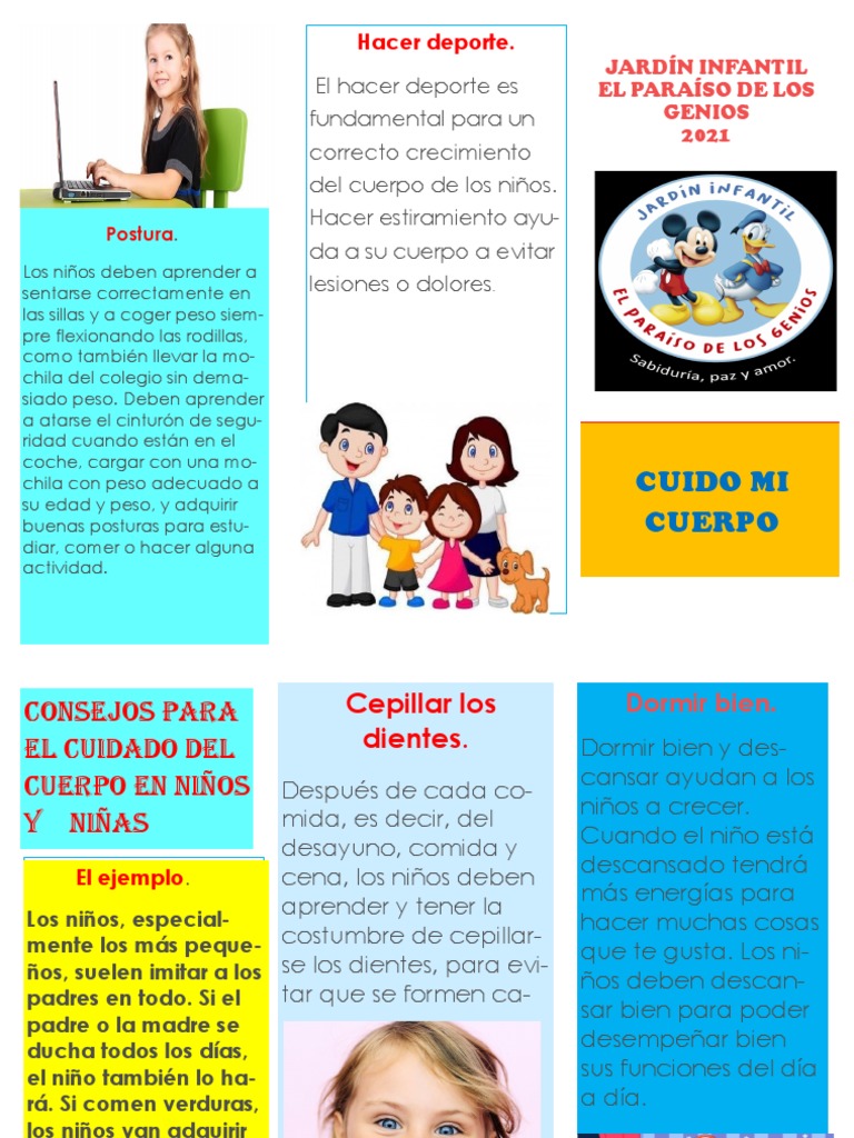 Folleto Cuido Mi Cuerpo | PDF