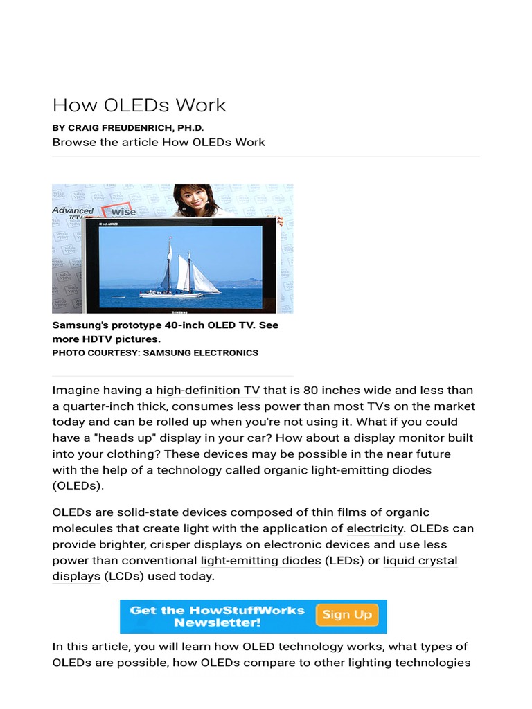 How OLEDs Work: Understanding Organic Light-Emitting Diode Technology ...