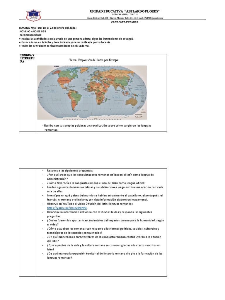 GUIA L - L 9no EGB 3erp 2da | PDF