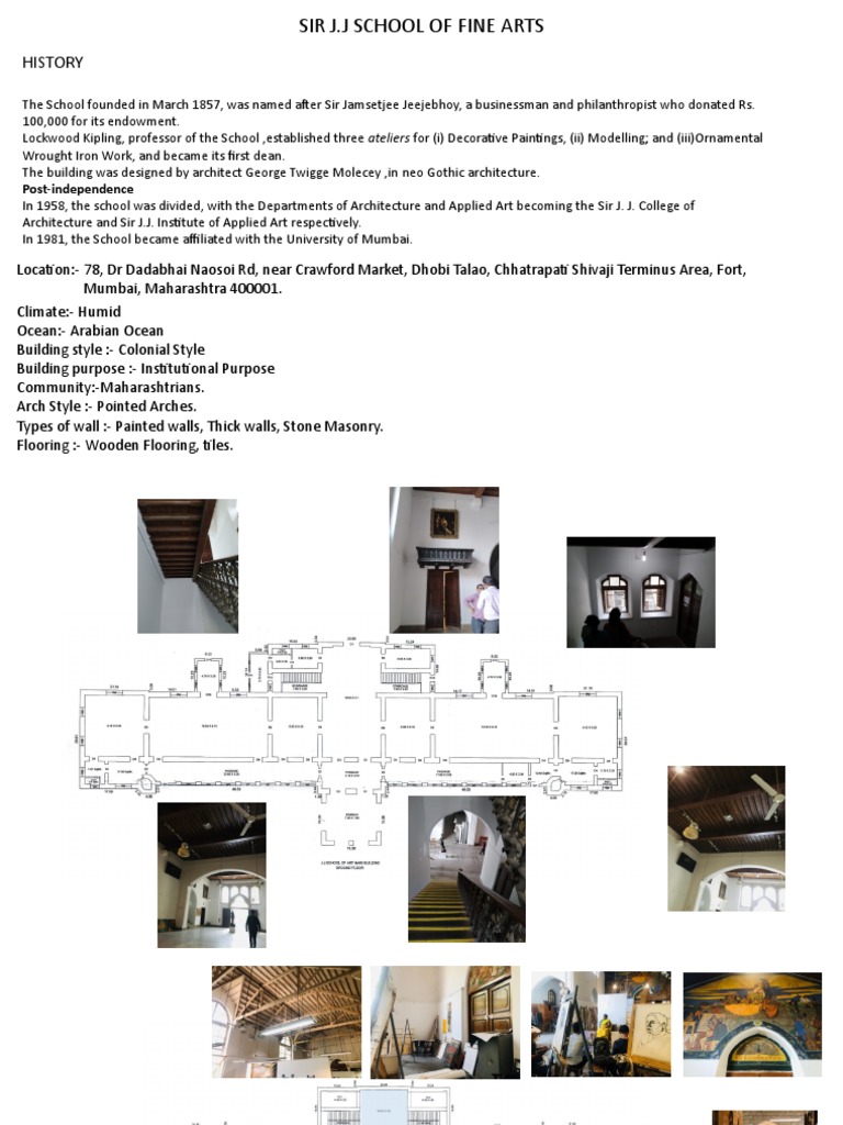 Sir J.J School of Fine Arts: History | PDF | Flooring | Economic Sectors