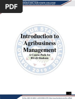 Introduction to Agribusiness Management | PDF | Agribusiness | Marketing