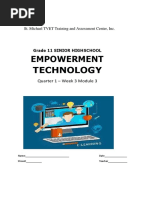 Empowerment Technologies: Quarter 1 - Module 3: Contextualized Online Search and Research Skills ...