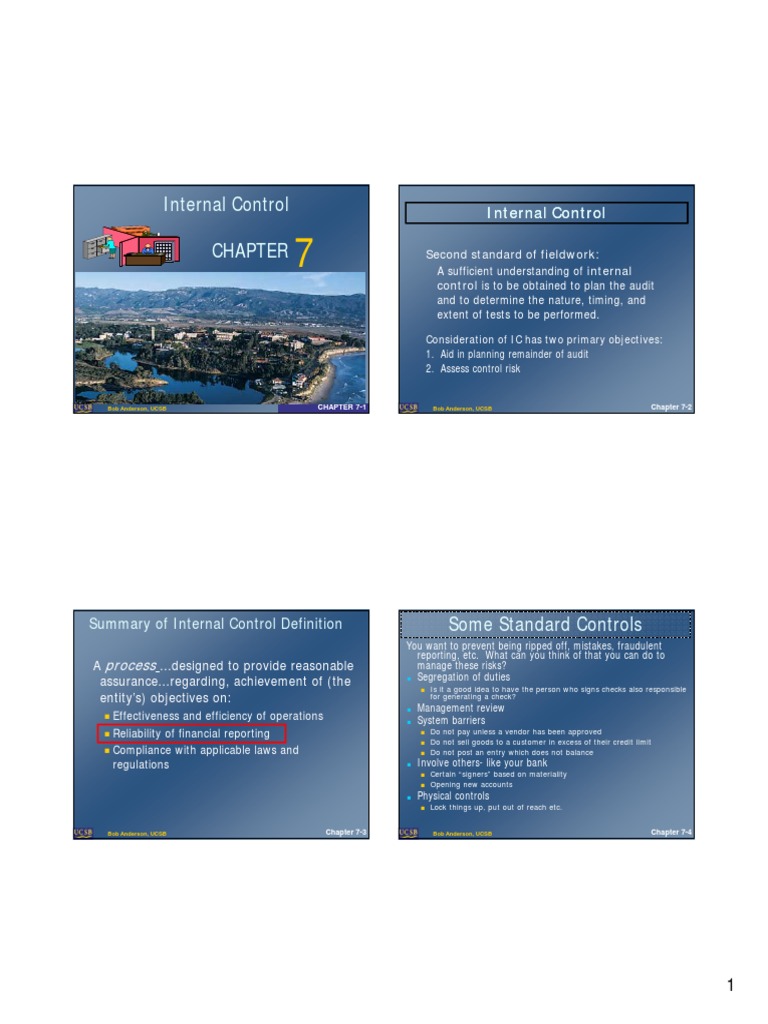 Internal Control Internal Control | PDF | Internal Control | Audit