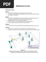 Lesson Plan 1 Cricket | PDF | Bowling (Cricket) | Physical Education