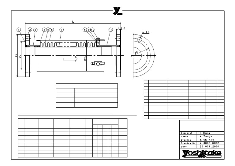 Expansion Joint 2D Drawing | PDF