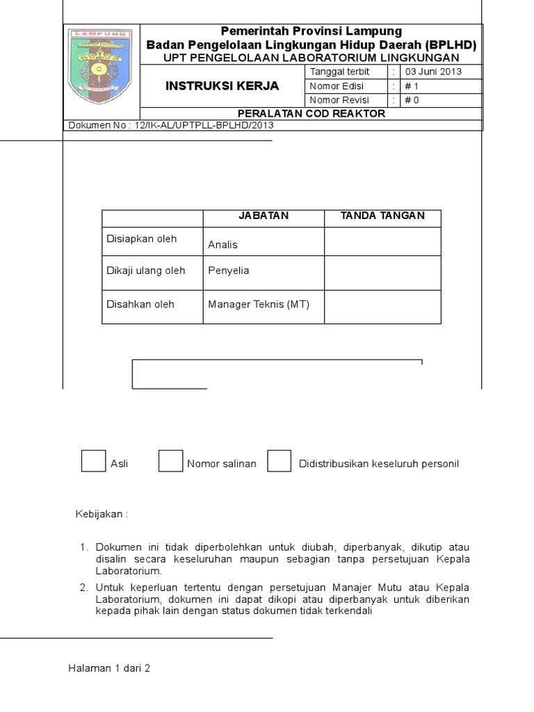 12 IK - Alat COD REAKTOR | PDF | Teknologi & Rekayasa