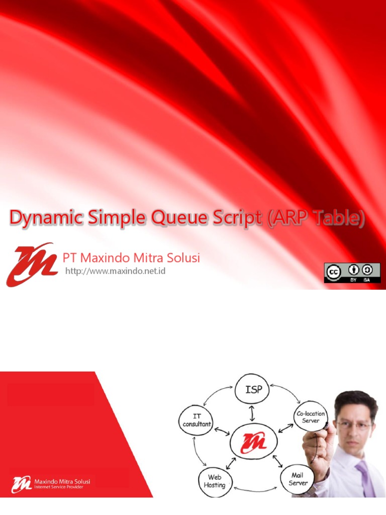 Dynamic Simple Queue Script (ARP Table) : PT Maxindo Mitra Solusi | PDF | Router (Computing ...