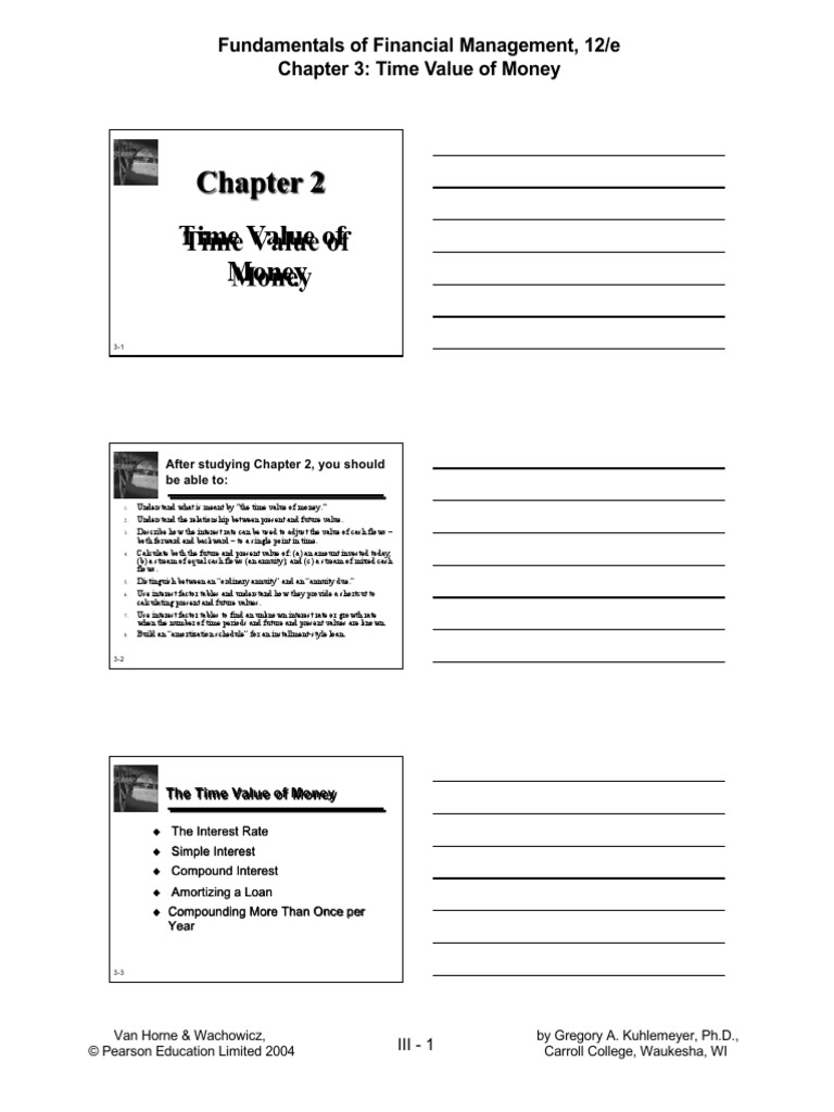Chapter 2 - Time Value of Money - ch02 | PDF | Time Value Of Money ...