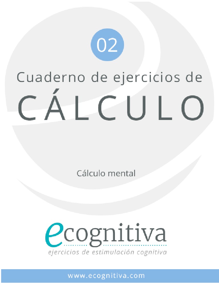 Cuadernillo de Calculo Mental E-Cognitiva | PDF