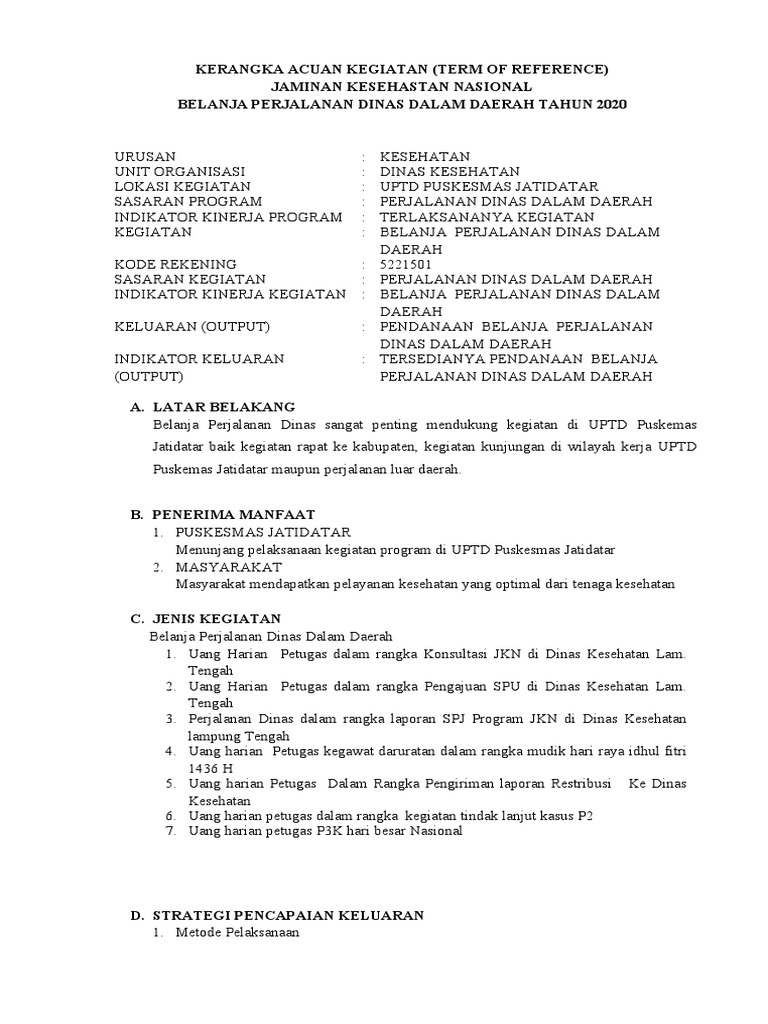 Kak Perjadin Dalam Daerah | PDF