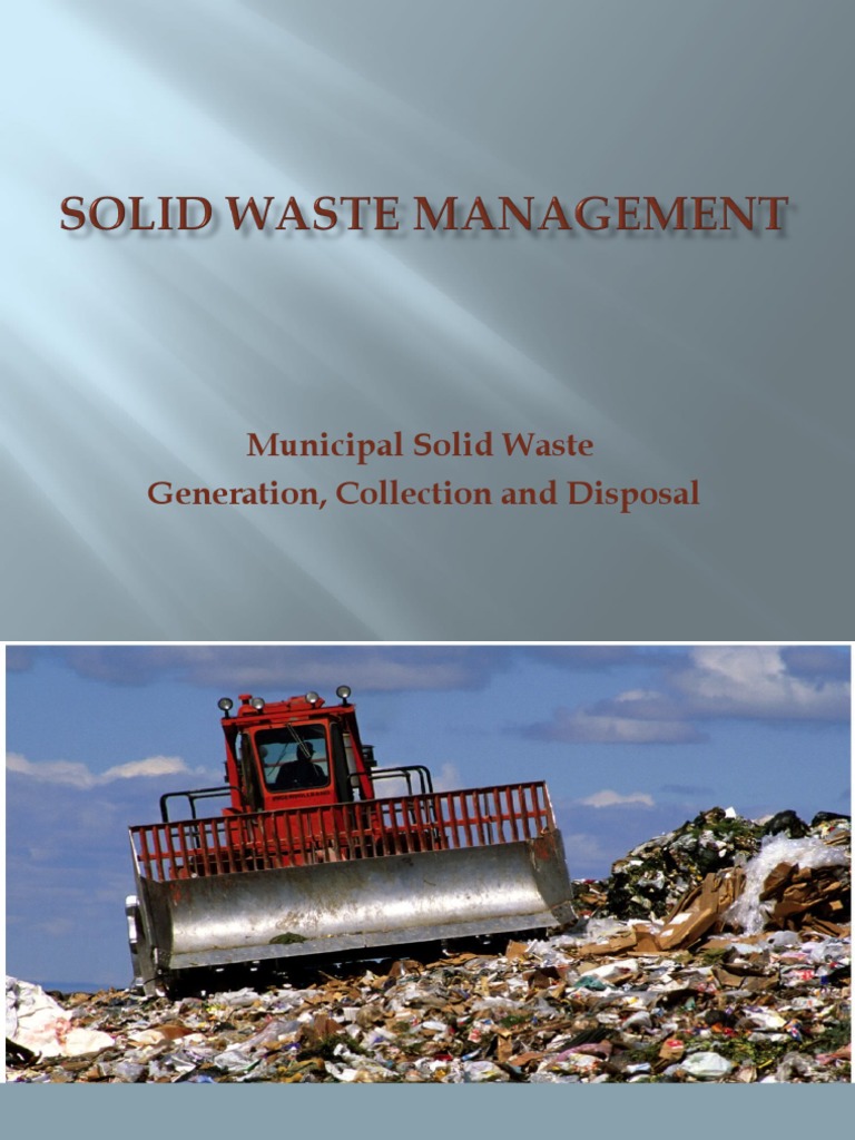 Lecture II Solid Waste Management-1 | PDF | Hazardous Waste | Municipal ...