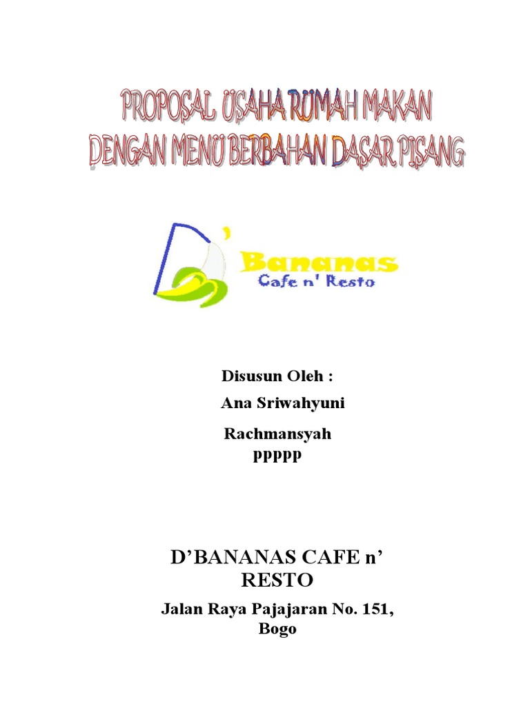PROPOSAL Cafe N Resto | PDF