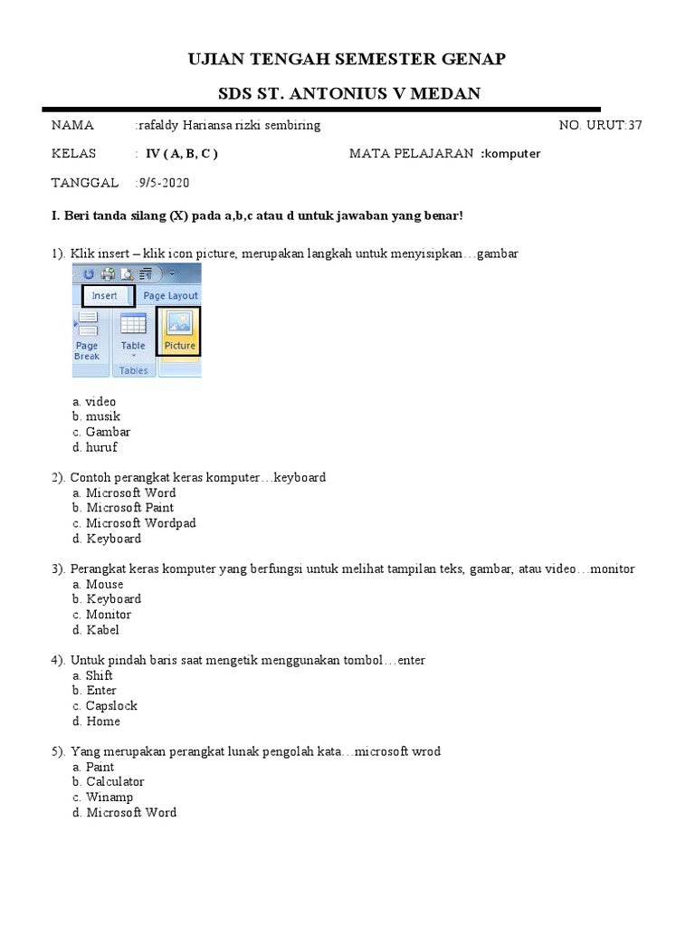 Computer Literacy Test Answers | PDF