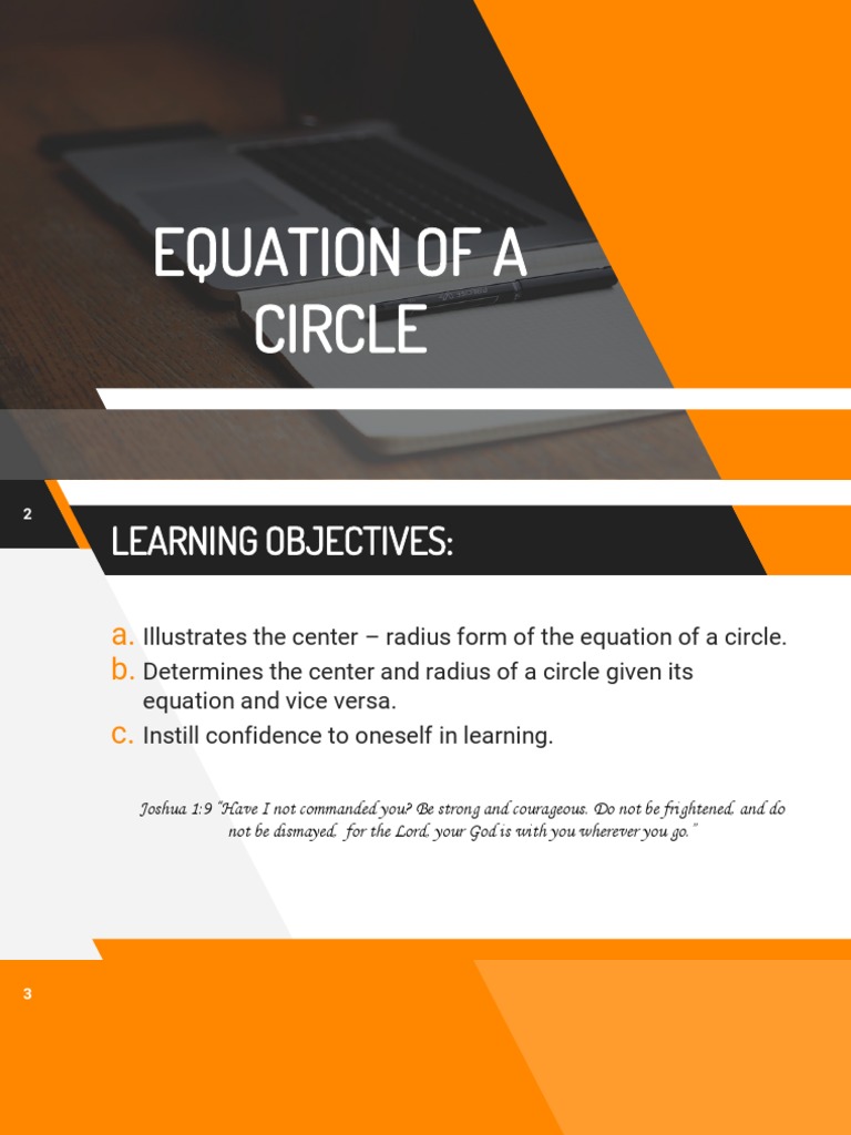 2Q-S11 Equation of A Circle | PDF | Circle | Radius