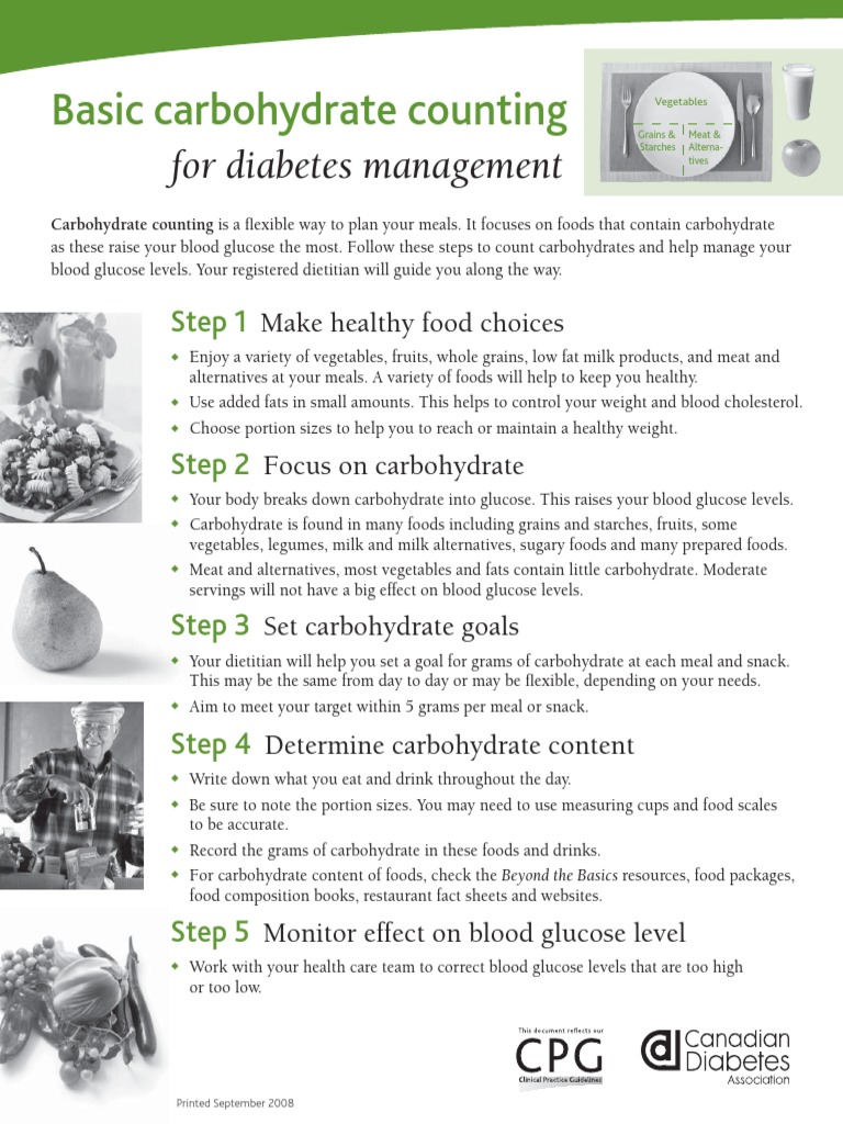 Carbohydrate Counting Resource English | PDF | Nutrition Facts Label ...