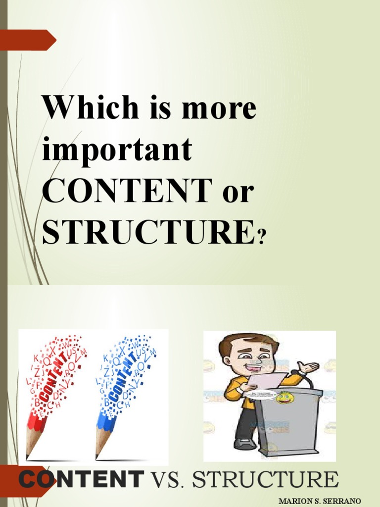 Content vs. Structure in Oral Interpretation | PDF | Idea | Cognitive ...
