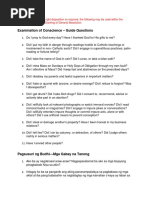 Confession Guide - Tagalog | PDF