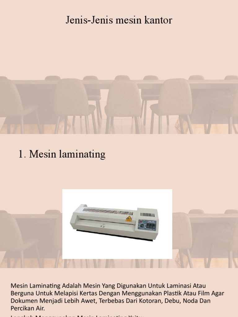 Jenis-Jenis Mesin Kantor | PDF