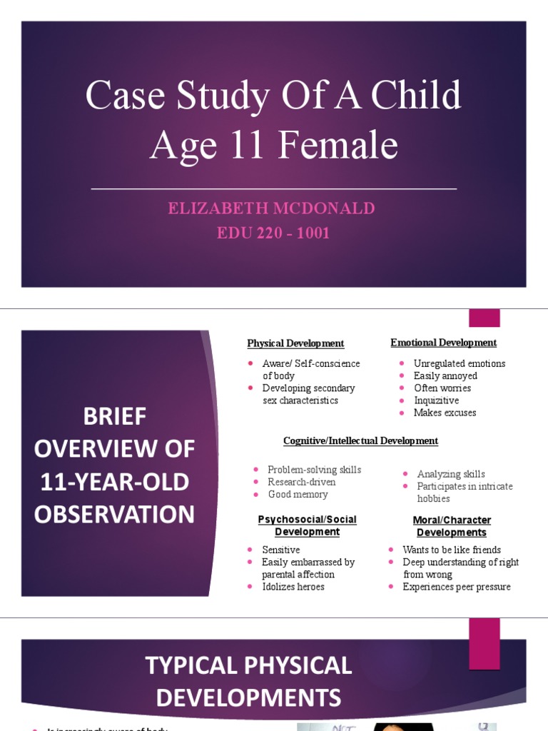 Case Study of Child Age 11-1 | PDF | Adolescence | Child Development
