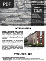 Method Statement Stone Cladding To The Walls | PDF | Wall | Stainless Steel