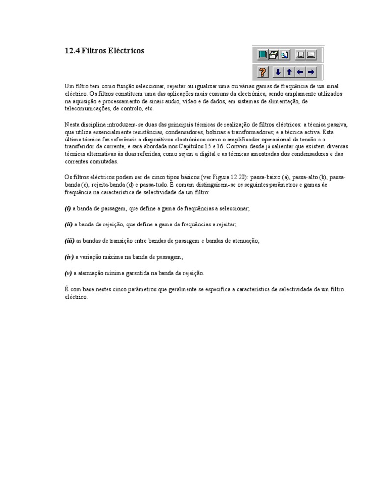 Filtro RLC | PDF | Filtro passa-baixa | Rede elétrica
