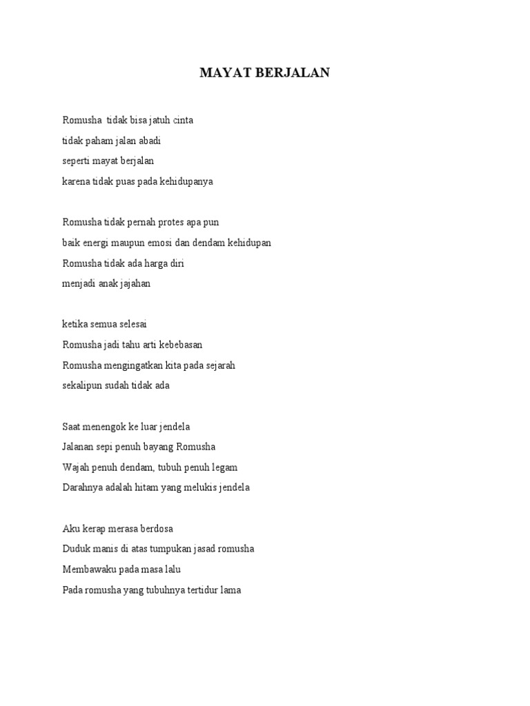Puisi Romusha | PDF | Klasik