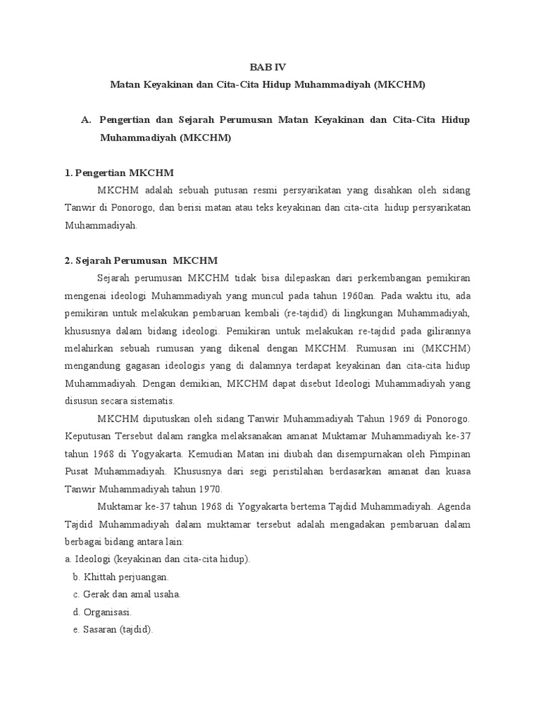 MKCH Muhammadiyah | PDF